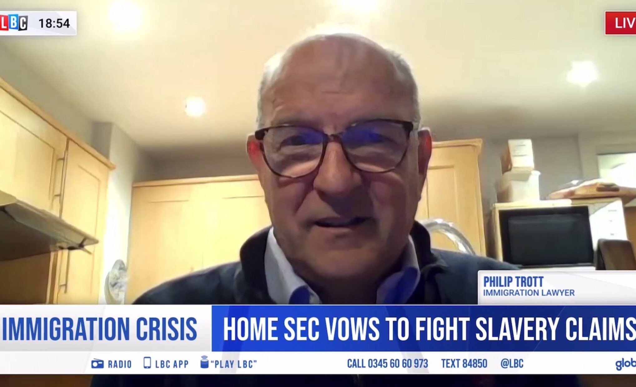 Philip Trott talks to LBC's Andrew Marr about the UK-France migrant ...